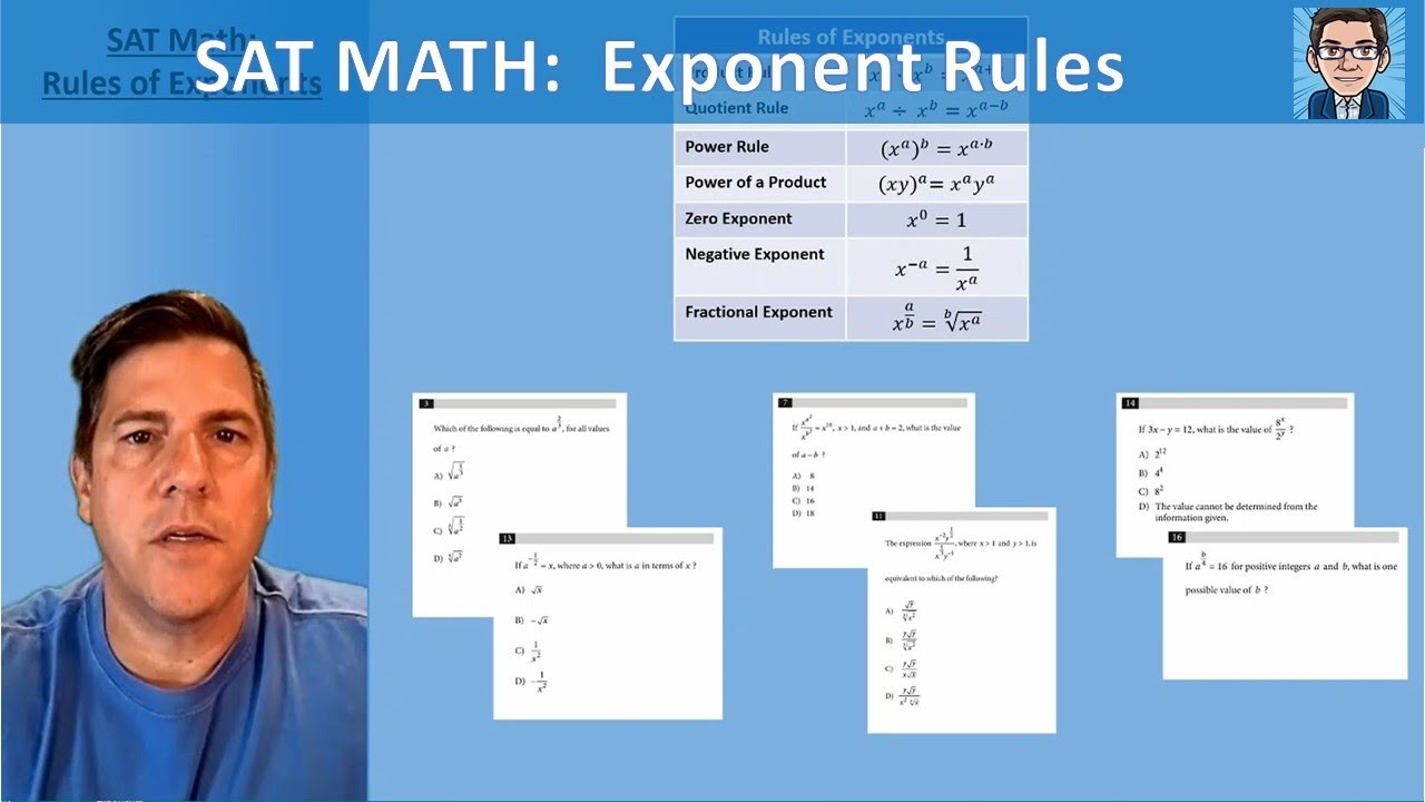 SAT Math: Exponent Rules