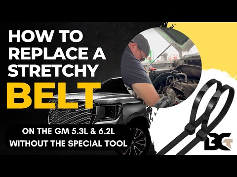 How to Replace Drive Belt on 2020+ 5.3L & 6.2L Stretch belt(WITHOUT TOOL).