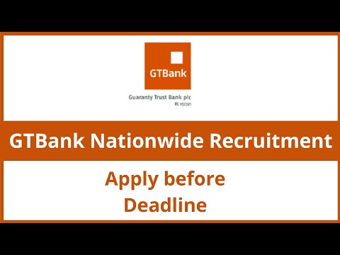 Jobs in Nigeria 2019: GTBank Nationwide Recruitment