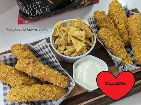 CHICKEN FRIES STICKS BUGLES CHIPS BATTER AIR FRYER