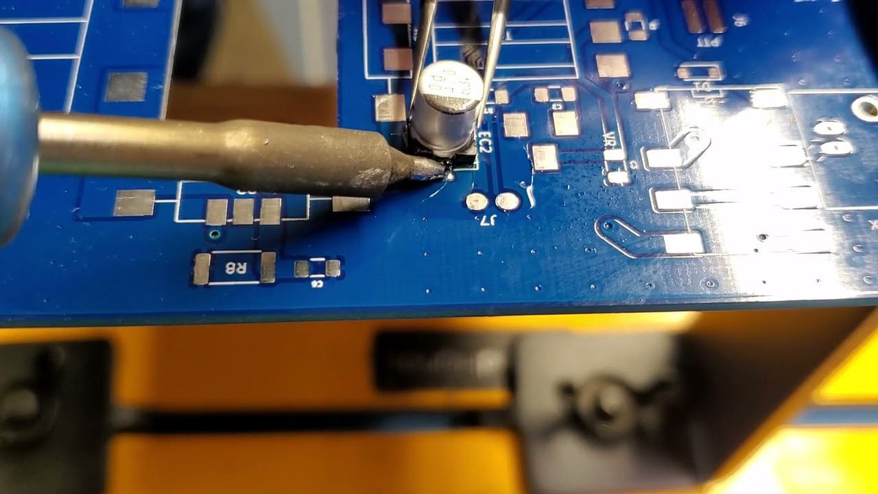 Soldering an SMD Electrolytic