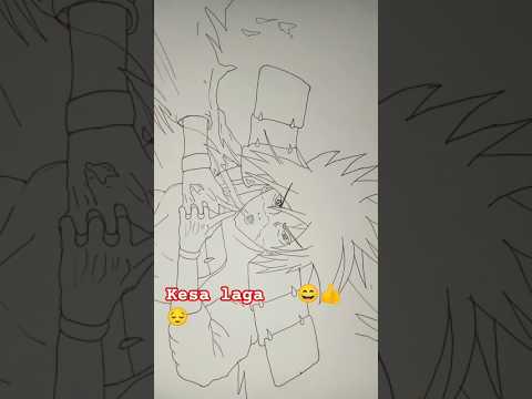 gost of Uchiha #anime drawing like a pro #edit #animeedit ########