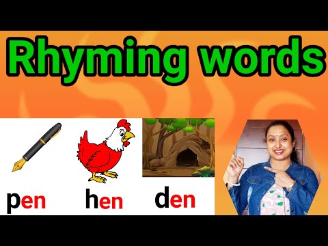 Rhyming words for kids/ What are Rhyming words
