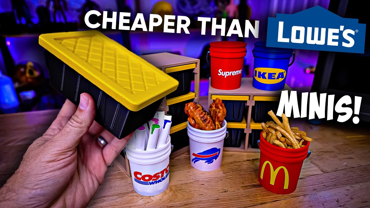 Why Buy the Viral MINI Storage Bins? 3D Print Them!