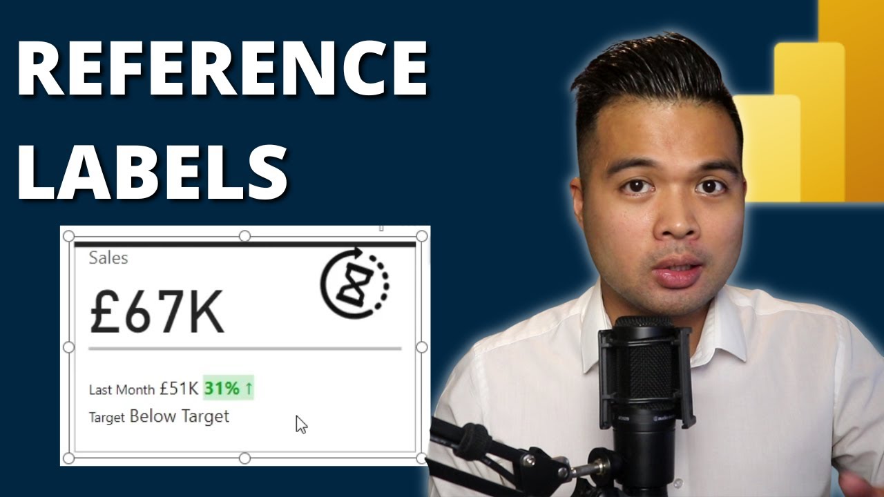 Use REFERENCE LABELS to add INSIGHTS to your KPI CARDS in Power BI // Feature Walkthrough