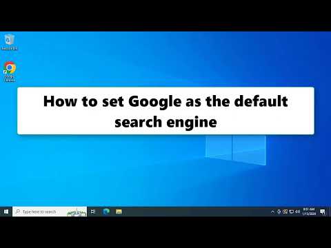 How to set Google as the default search engine - Simple and fast