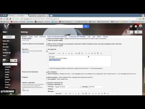 SETTING UP AN EMAIL SIGNATURE