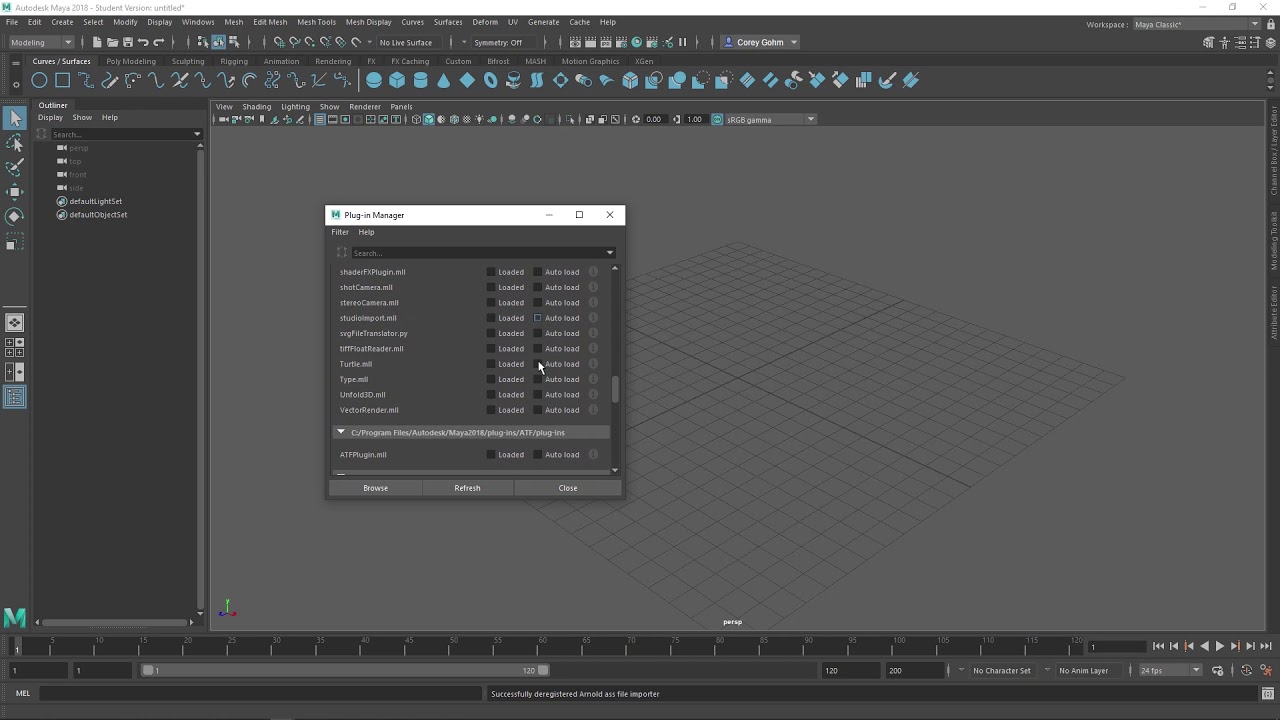 Adding ARNOLD render to maya
