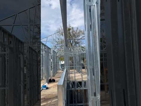 2nd story of a 12,800 sf LGS frame house‼️ #futureofconstruction #steelframe #lgs