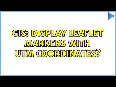 GIS: Display Leaflet Markers with UTM coordinates? (2 Solutions!!)
