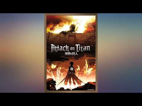 Trends International Attack on Titan Fire Wall Poster 22.375" x 34", Black Framed review