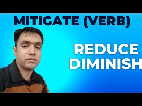 pronunciation of mitigate & meaning in Hindi, Urdu