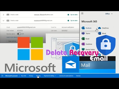 How to delate recovery email of  Microsoft Account