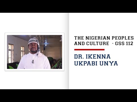 NIGERIAN PEOPLES AND CULTURE