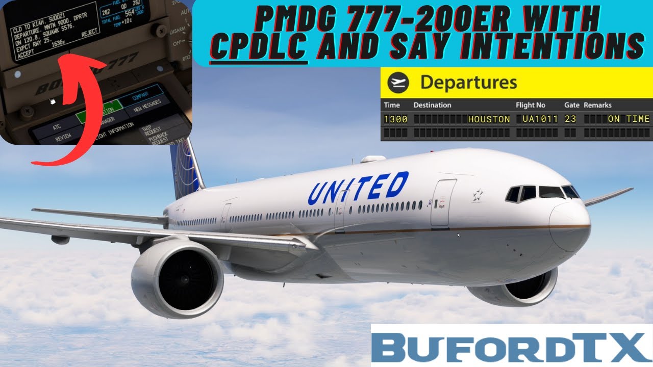 Fly the PMDG 777's with ACARS/CPDLC and Say Intentions ATC - Videos ...