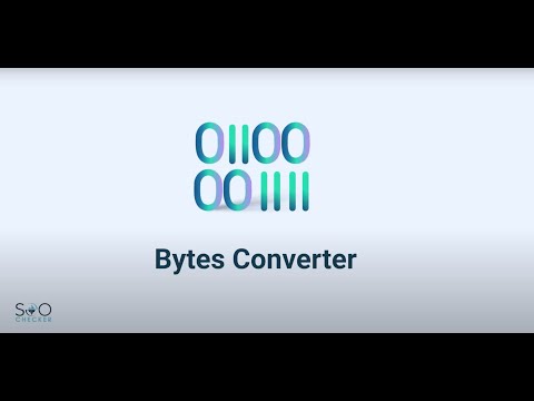Byte Converter Tool - SeoChecker