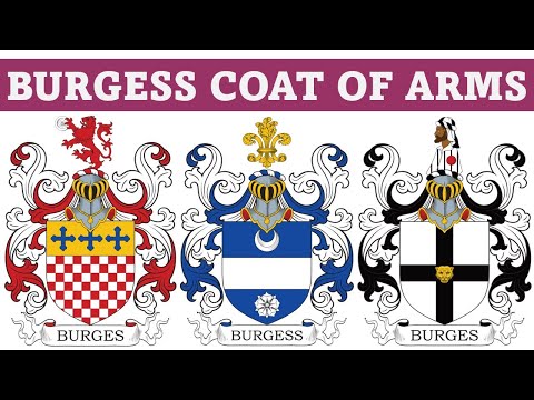 Burgess Coat of Arms & Family Crest - Symbols, Bearers, History