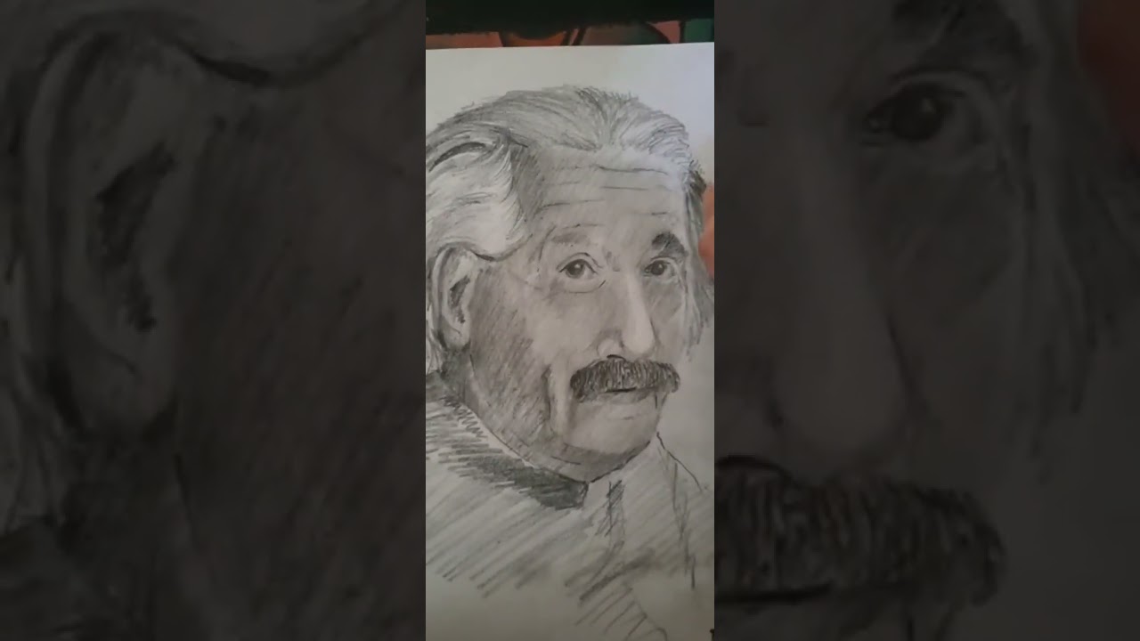 Estine sketch 1st time  try potrait without grid.....🖌🎨✍🏻/ estine sketch.......✍🏻🖌🎨/