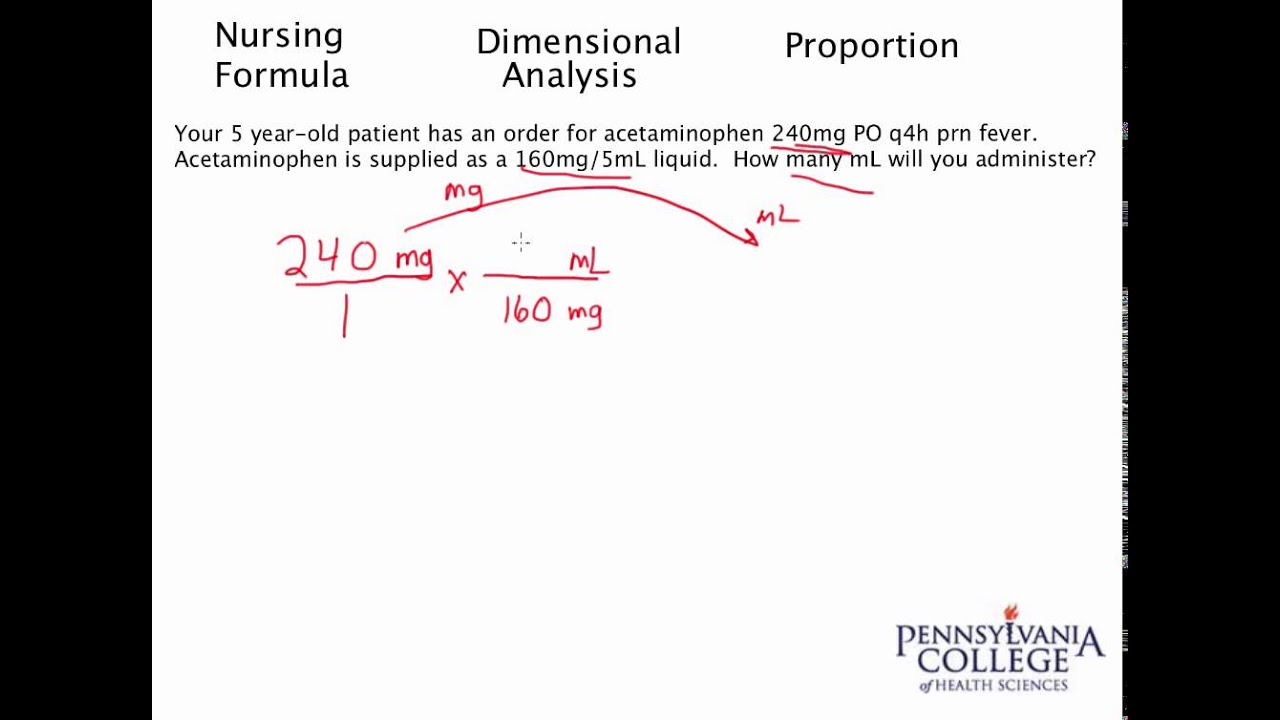 Dose Conversion #2 - Converting mg to mL Without a Label