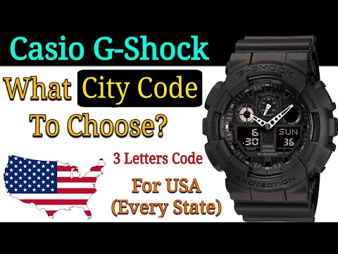 Casio G-Shock USA | What City Code To Choose? | Statewise Time Zone Settings 🇺🇸