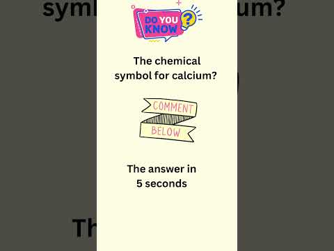 What is the chemical symbol for calcium? #sciencefacts #shorts