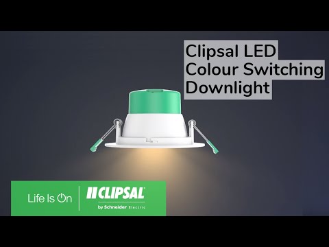 Clipsal LED Downlight - TPDL1C1 Colour Switching - 60 Sec