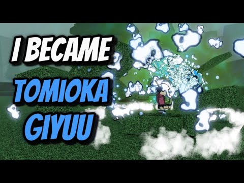 I BECAME TOMIOKA GIYUU + WATER AND DESTROYED THE TEAMERS | Rogue demon