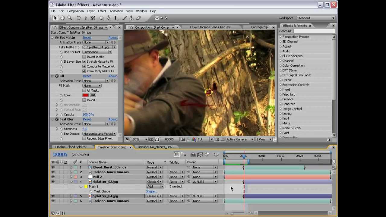 After Effects Tutorial 24. Blood Splatter