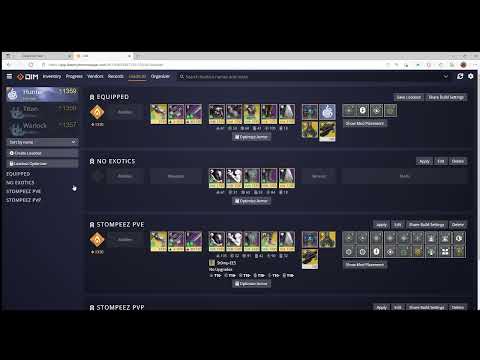 Armor Optimization using D2ArmorPicker and Destiny Item Manager (DIM)