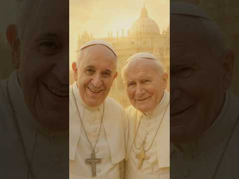π« Pope Francis Reunites with Pope John Paul II in Heaven π #shorts #papafrancisco