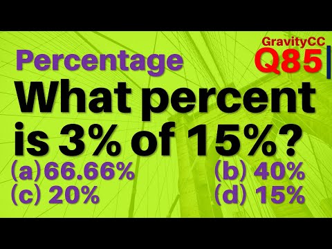 Q85 | What percent is 3 % of 15 % ?