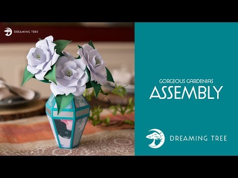 SVG File - Gorgeous Gardenias - Assembly Tutorial (For Cricut, Silhouette, and ScanNCut)