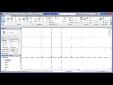 Revit Structure Tutorial for Beginner Part 1