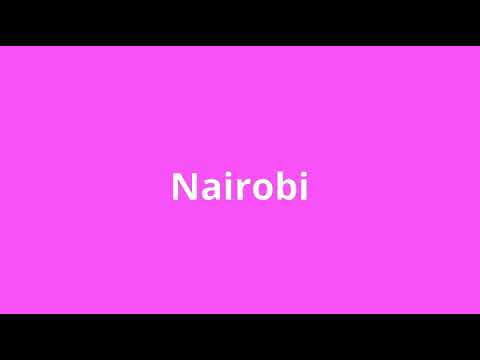what is the meaning of Nairobi