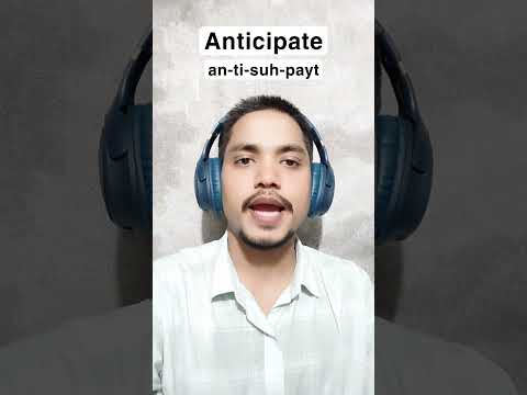 Anticipate:- To expect something to happen and prepare for it. #AnticipateMeaning #vocabloom πΈπΈπΈπππ