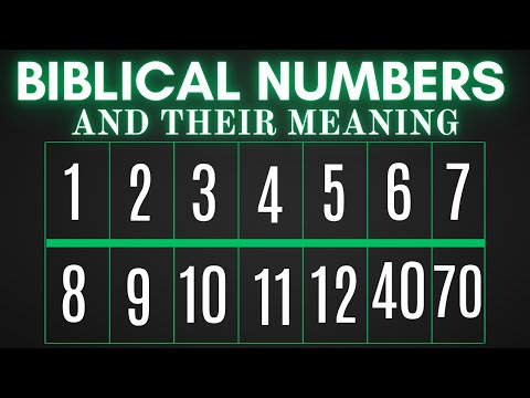 Spiritual Meaning of Numbers in The Bible | 1-12 and 40 (Bible Studies)