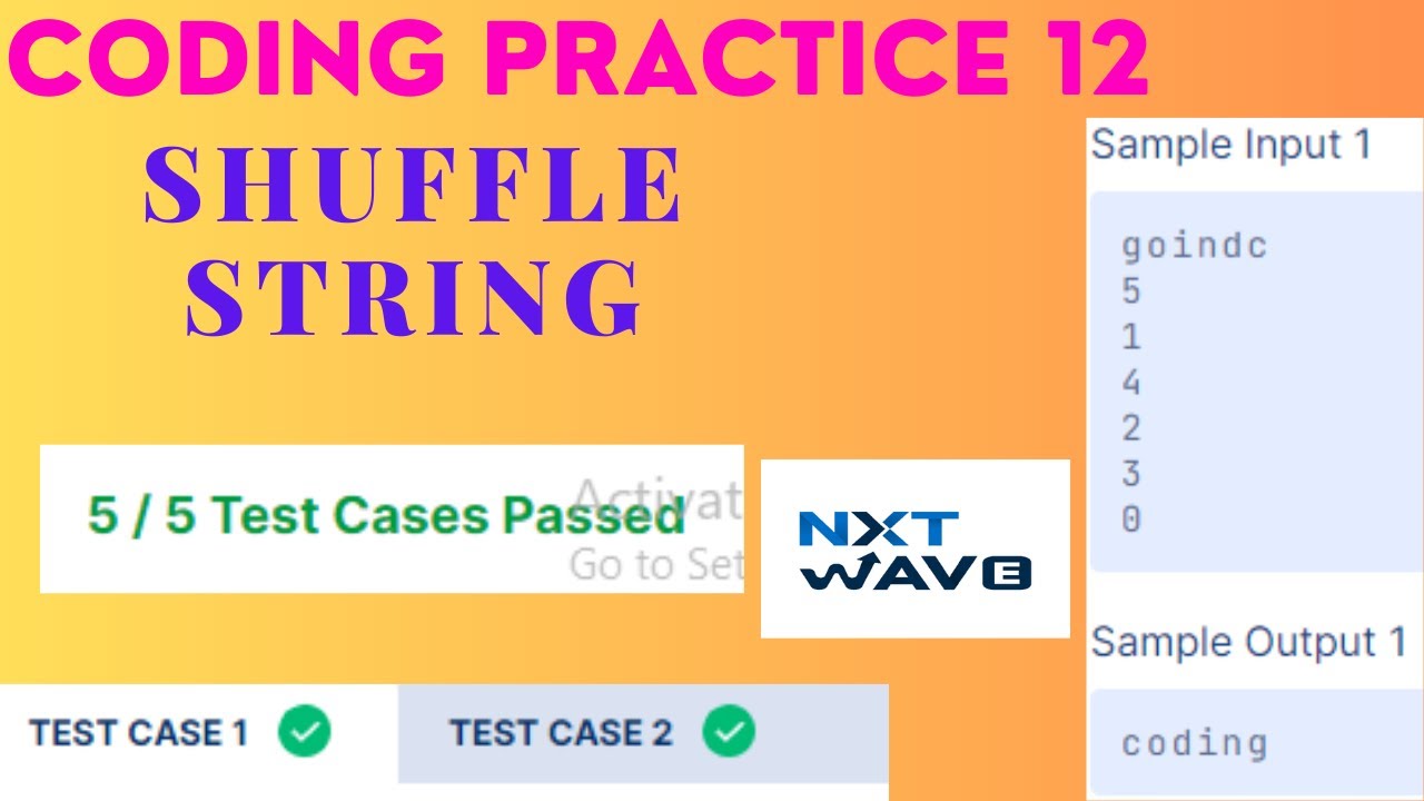 Coding Practice 12|| Shuffle string || NXT Wave|| CCBP || beginners problems ||beginner guide python