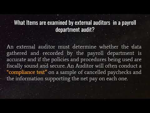 Professional Exam Preparation Material for CPA, CPP Certifications: Payroll Department Audit