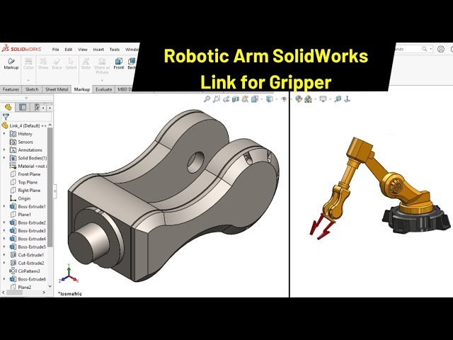 Designing a Robotic Arm Link in SOLIDWORKS: A Step-by-Step Guide | Galaxy.ai | Galaxy.ai