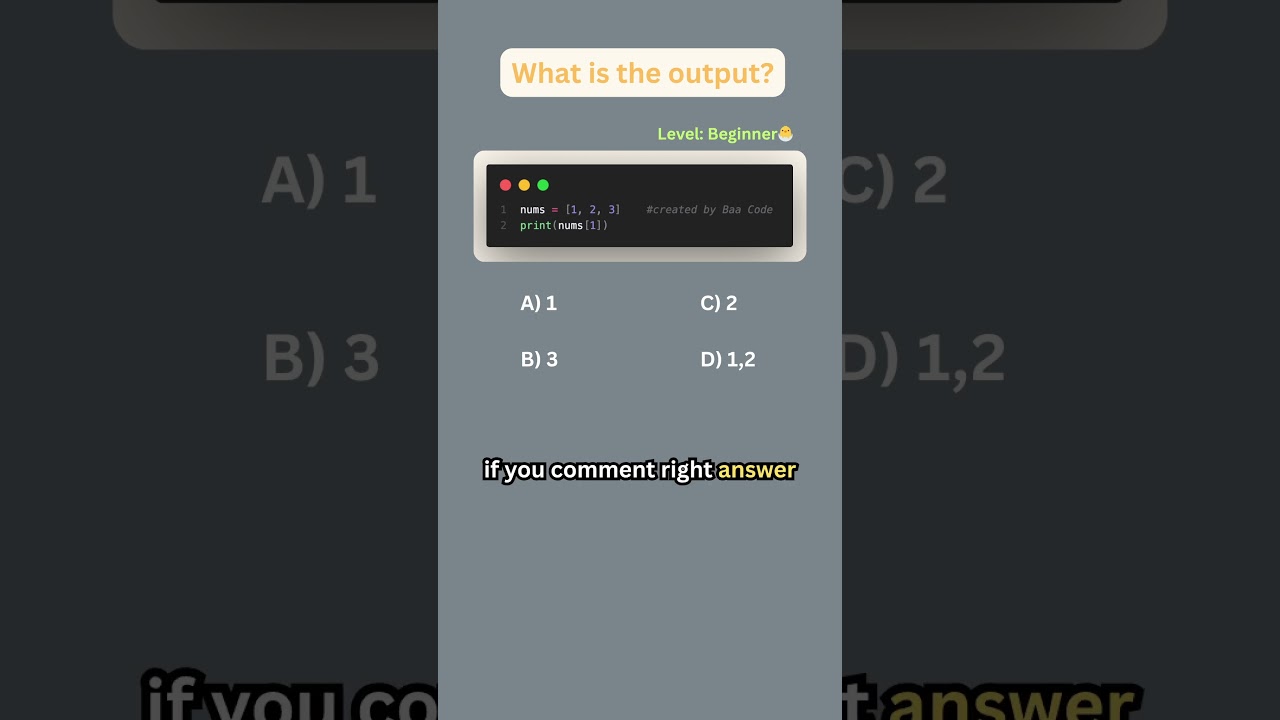 Most Beginners Get This Wrong! Python Quiz (Part 4) #shorts  #python  #pythonquiz