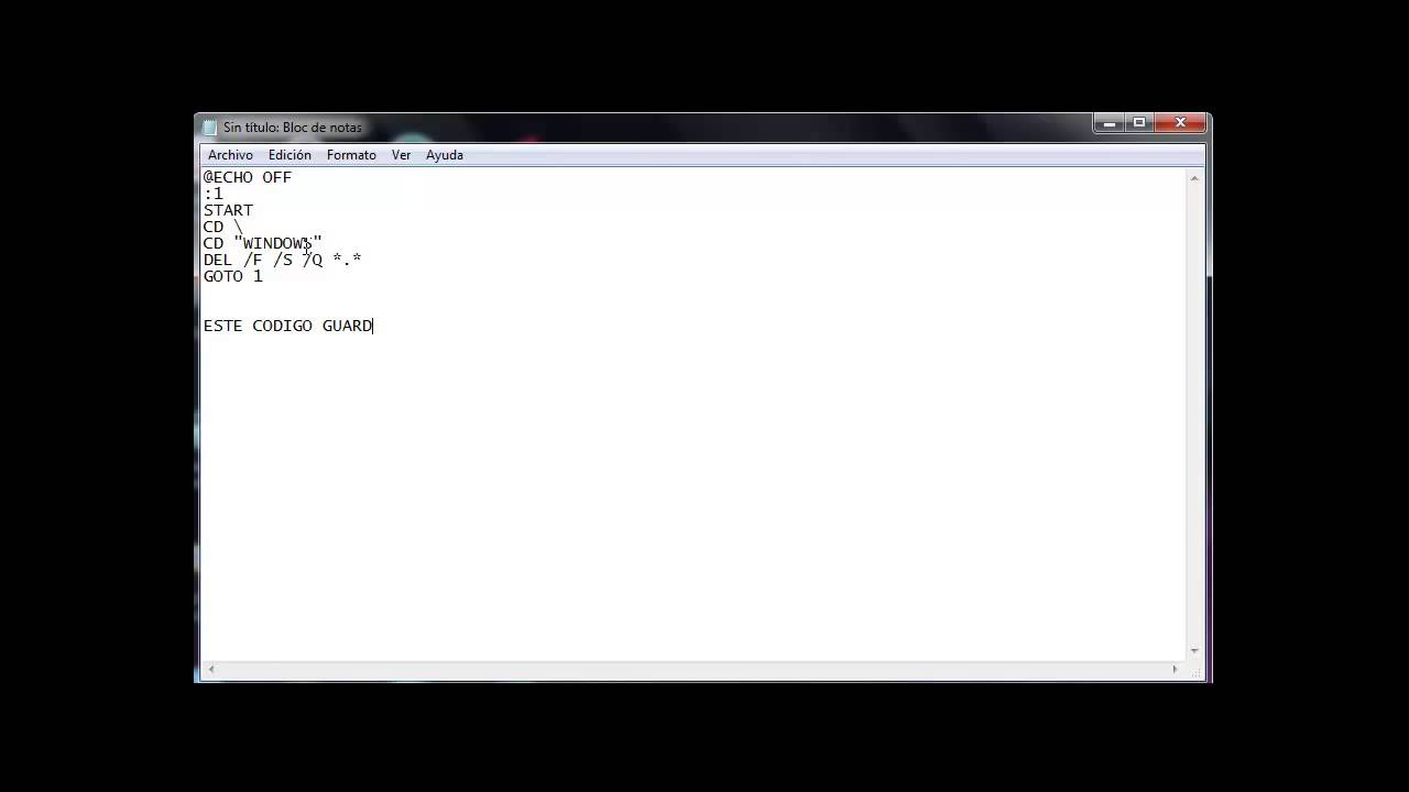 Codigos .bat