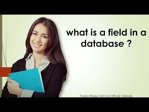 what is a field in a database