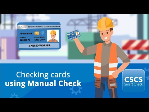 CSCS Smart Check | How to check a card using Manual Check