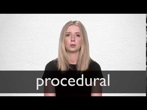 How to pronounce PROCEDURAL in British English