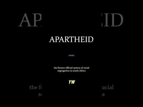 Apartheid #How to pronounce and meaning of the word #learnenglish #vocab #vocabulary #english learn
