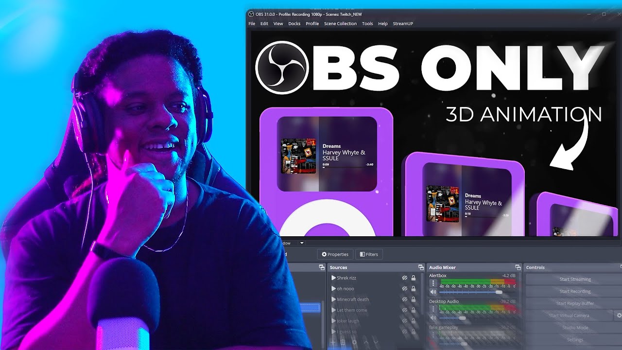 OBS Can Do SO MUCH NOW! 3D Animation Tutorial