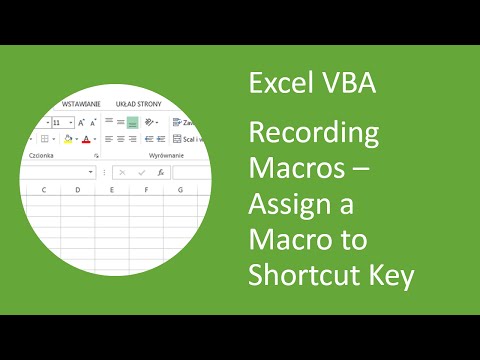 Excel VBA - How to Assign a Macro to Shortcut Key