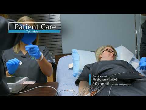 Patient Care Technician with certifications in EKG and Phelbotomy