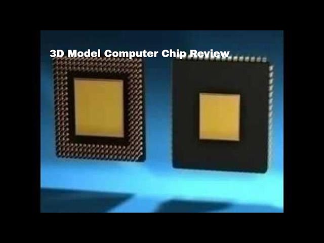Computer Chip 3D Model - FlatPyramid