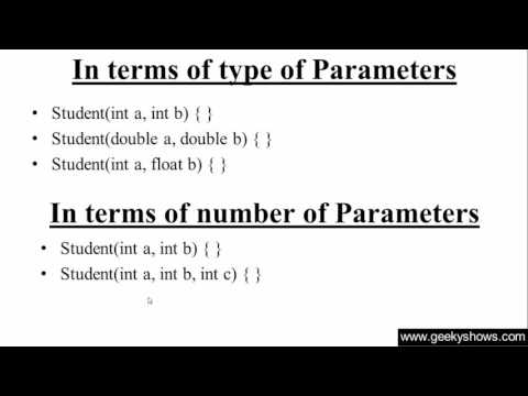 Learn 95 Constructor Overloading in Java Programming Hindi - Mind Luster